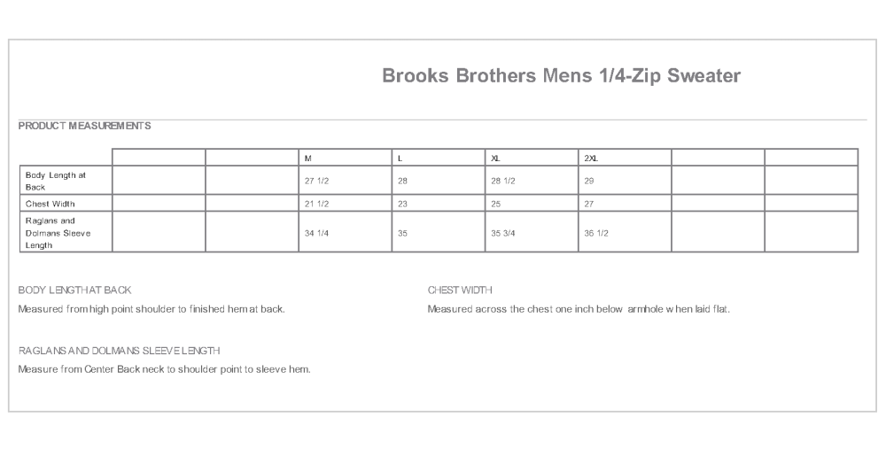 Mens Brooks Brothers 1/4 Zip Sweater