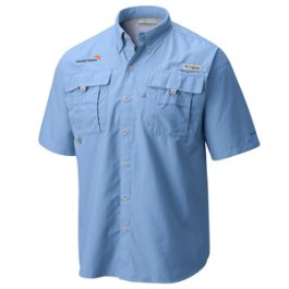 Mens Short Sleeved Blue Field Shirt
